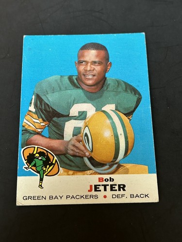 1969 Topps Football #7 Bob Jeter EX Green Bay Packers Iowa | eBay