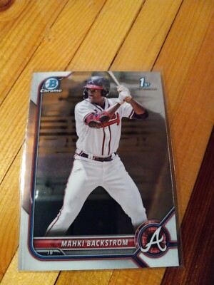 2022 Bowman Chrome Propects Mahki Backstrom 🔥 | eBay