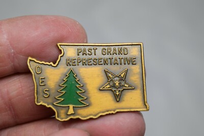 Vtg Past Grand Representative OES, Washington State, Pin | eBay