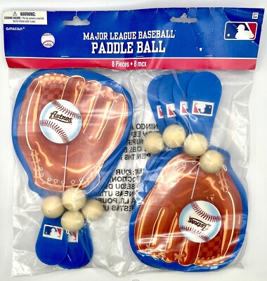 Houston Astros MLB Major League Baseball Sports Party Favor Paddle Ball ...