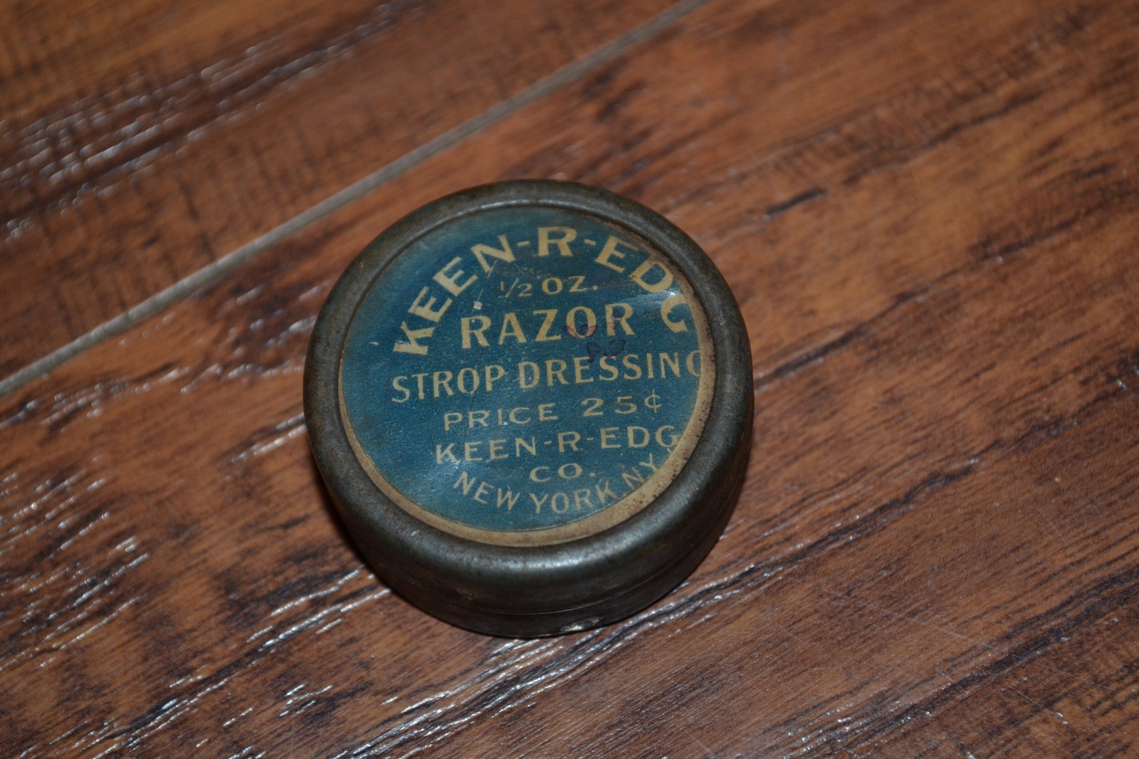 B18- Keen-R-Edg 1/2 Oz. Razor Strop Dressing Tin | eBay