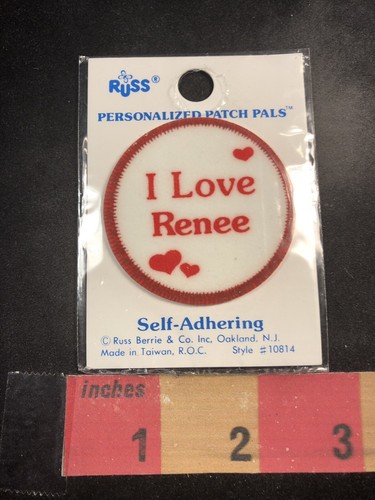 Romantic I Love RENEE Name Patch Valentine Hearts Boyfriend ...