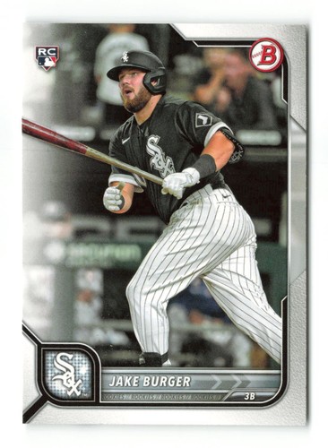 2022 Bowman Jake Burger Rookie #17 RC Chicago White Sox Baseball Card ...
