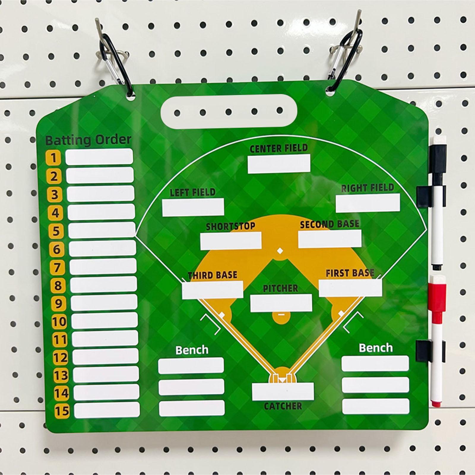 Baseball Coaches Board Gifts Magnetic Baseball Lineup Board for Match ...