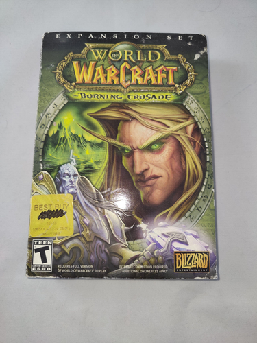 WORLD OF WARCRAFT 4 DISC SET THE BURNING CRUSADE CIB Inserts (WINDOWS ...