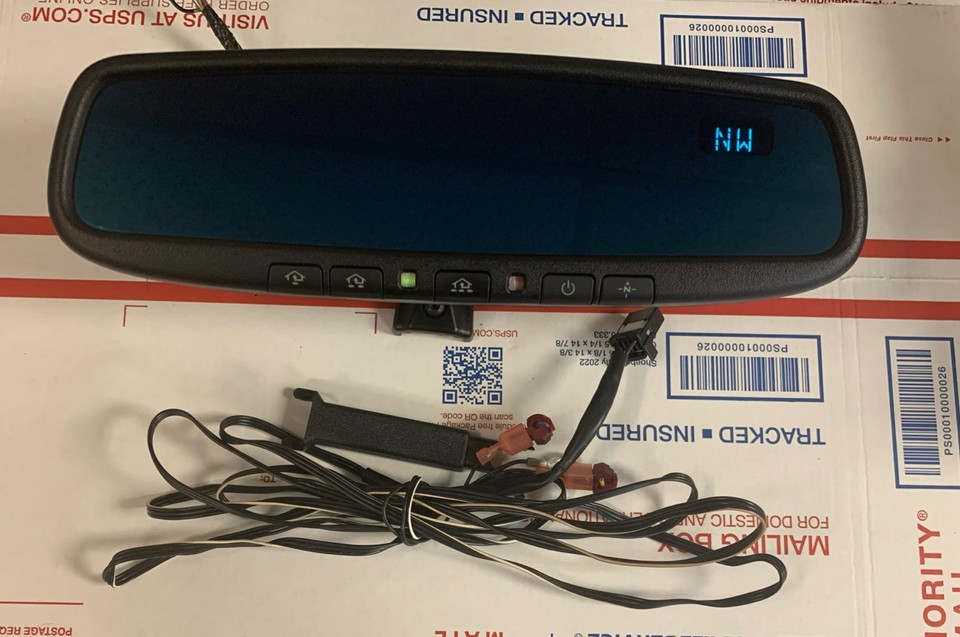 Toyota Rear view Mirror With Homelink And Green Compass. | eBay