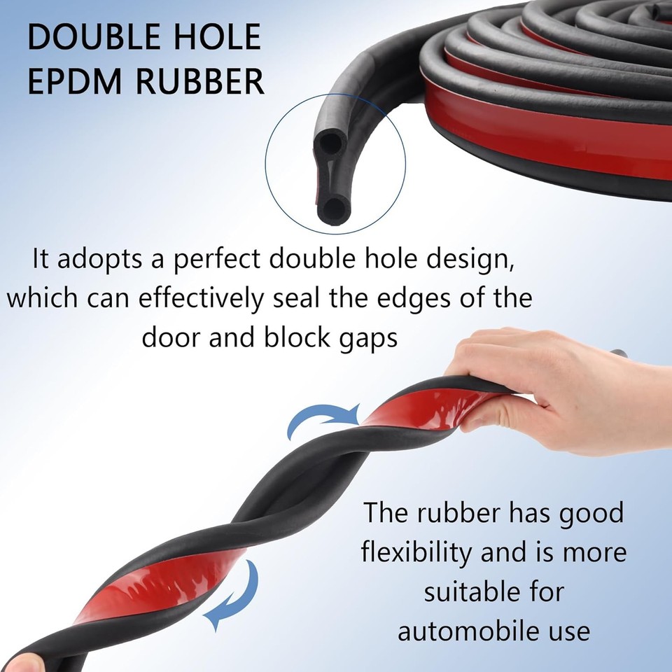 24.6Ft pick up Universal Tailgate Rubber Seal Trunk Hood Edge Trim ...