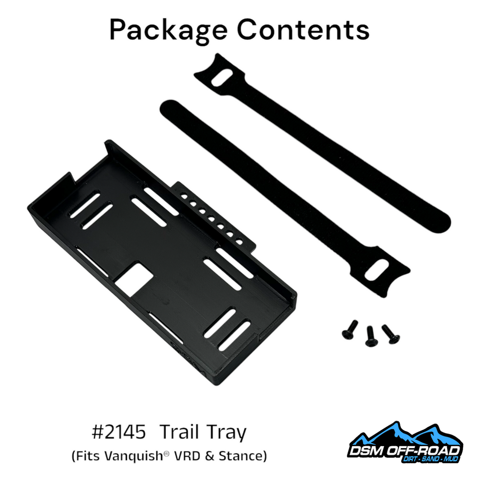 Trail Tray Large Battery Tray for Vanquish VRD Carbon, Kit & Stance | eBay