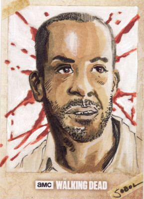 2017 Topps Walking Dead Season 6 Sketch Card Sobol Morgan | eBay