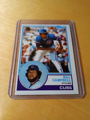 1983 Topps #436 BILL CAMPBELL Chicago Cubs Baseball Card, Pitcher, Star ...