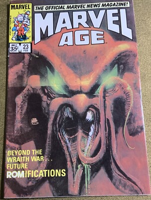 MARVEL AGE #23 Bill Sienkiewicz Cover Wraith ROM ALIENS VOL 1 Marvel ...