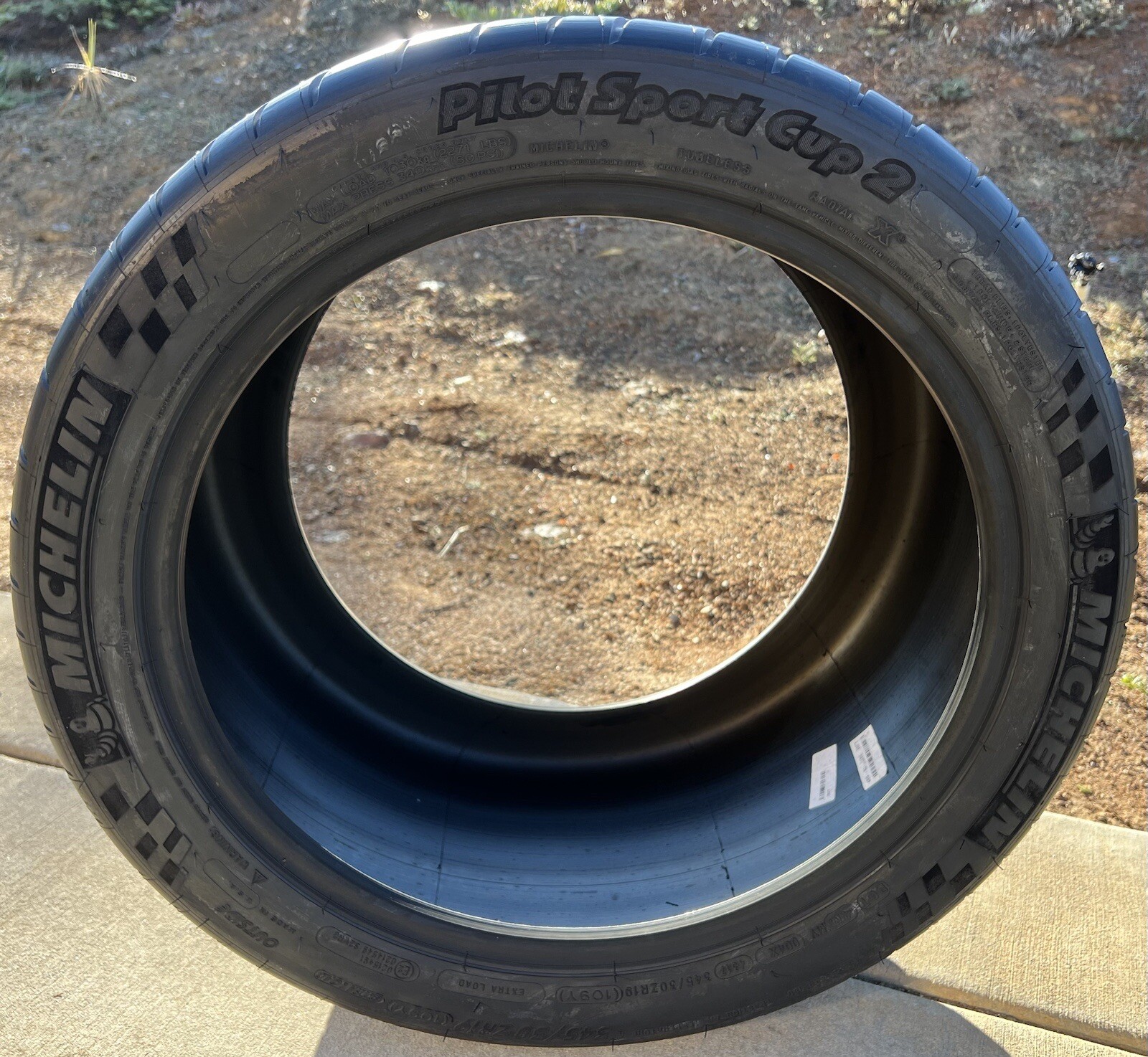 SET OF TWO NEW 345/30ZR19 Michelin Pilot Sport Cup 2 345/30ZR19 Tires ...