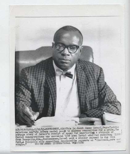 PHOTO CIVIL RIGHTS MONTGOMERY ALABAMA 1965 JACOB JAMES ISRAEL VINTAGE ...