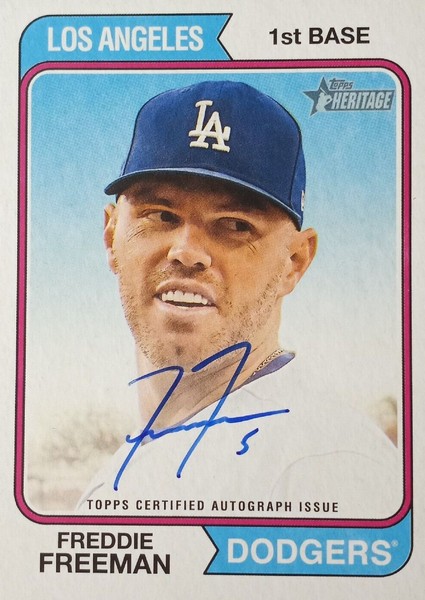 2023 Topps Heritage - Real One Autographs #ROA-FF Freddie Freeman (AU ...