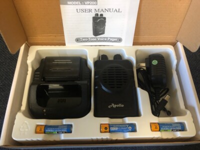Apollo PRO VP200 UHF Two Tone Voice Pager 450-458 used as demo | eBay