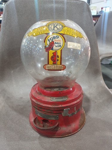 Rare Antique Red Ford Penny 1 Cent Gumball Machine 1930s Vintage ...