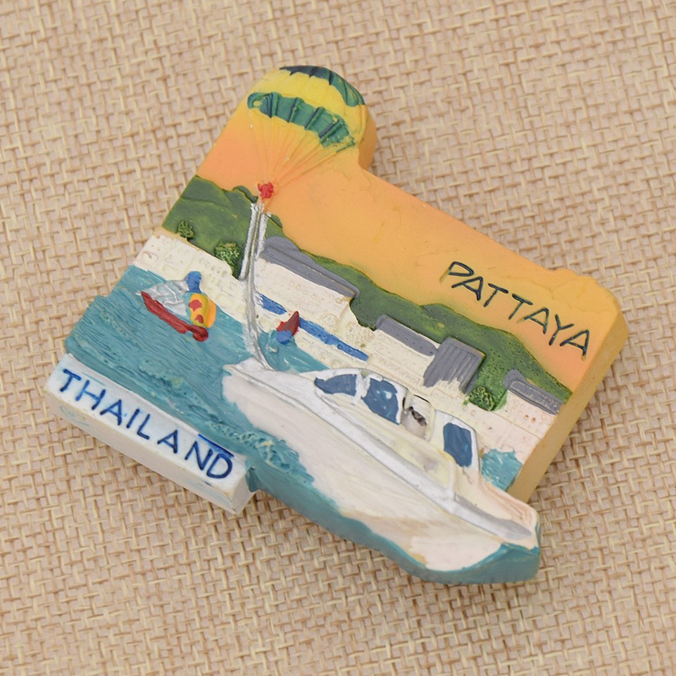 Vintage 3D Resin Souvenir Fridge Magnet Countries Refrigerator Sticker ...