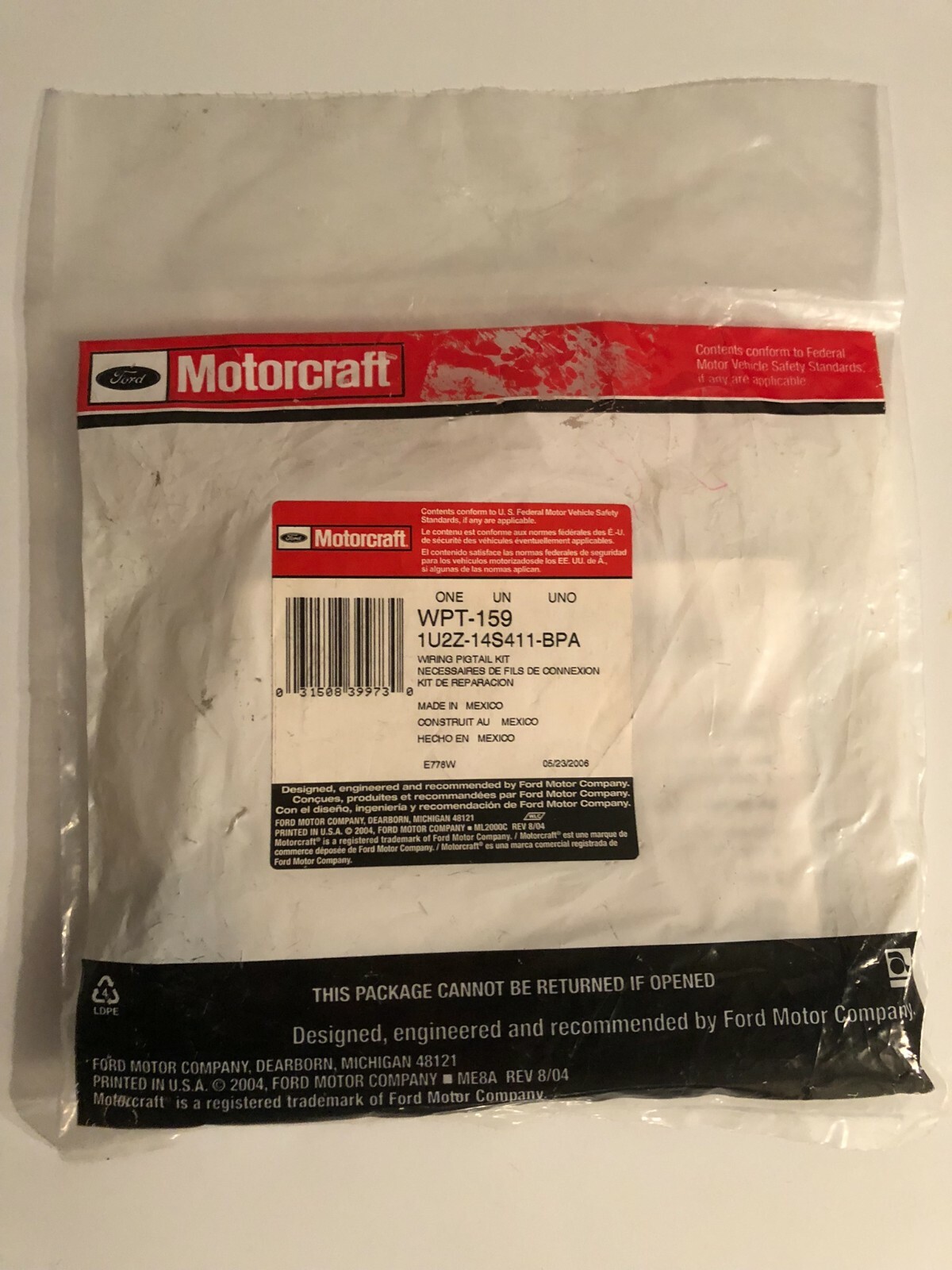 OEM Genuine Ford Pigtail Wiring Kit 1998-2012 MOTORCRAFT Wpt159 ...
