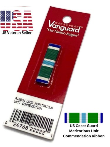 Genuine Full Size USCG Coast Guard Meritorious Unit Commendation Ribbon ...