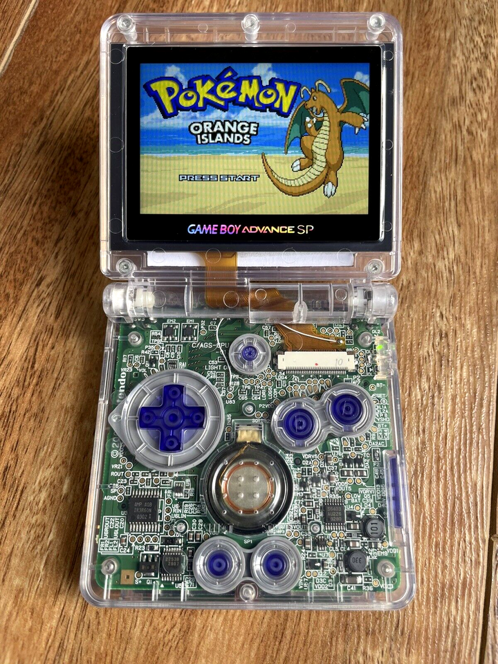 Nintendo Gameboy Advance SP GBA IPS V5 Backlit Lcd Console AGS 101 ...