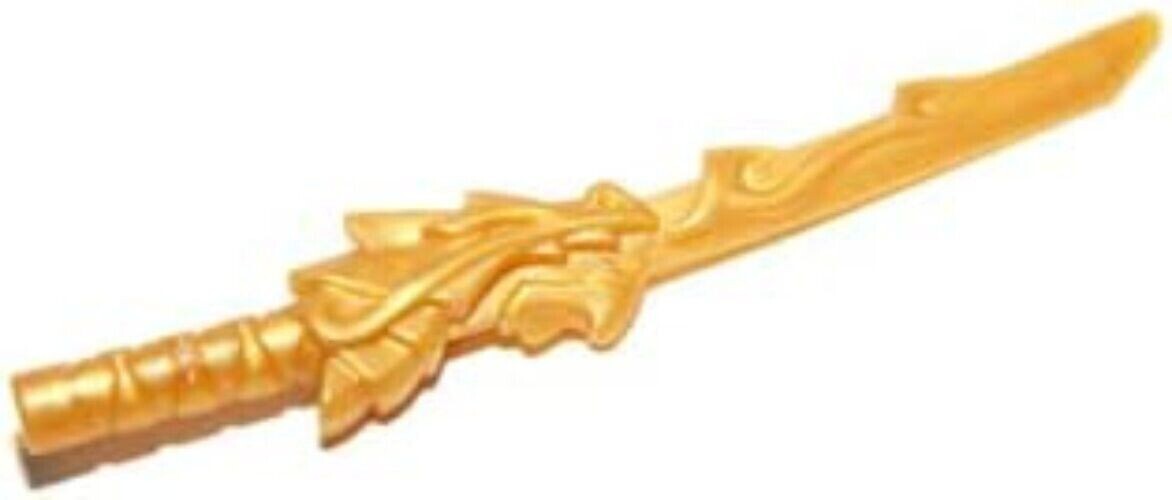 LEGO Ninjago Crystalized: Kai Golden Dragon Minifig Fire Sword Dragon ...