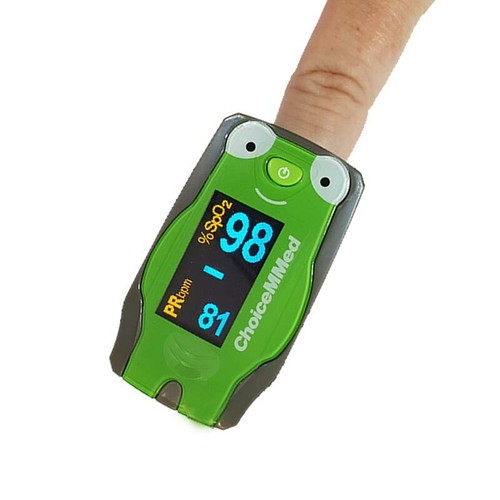 ChoiceMMed Children & Pediatric Fingertip Pulse Oximeter OxyWatch FROG ...