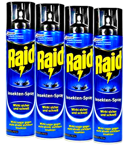 4 x Raid Insektenspray 400ml │ effektiver langanhaltender Schutz ...