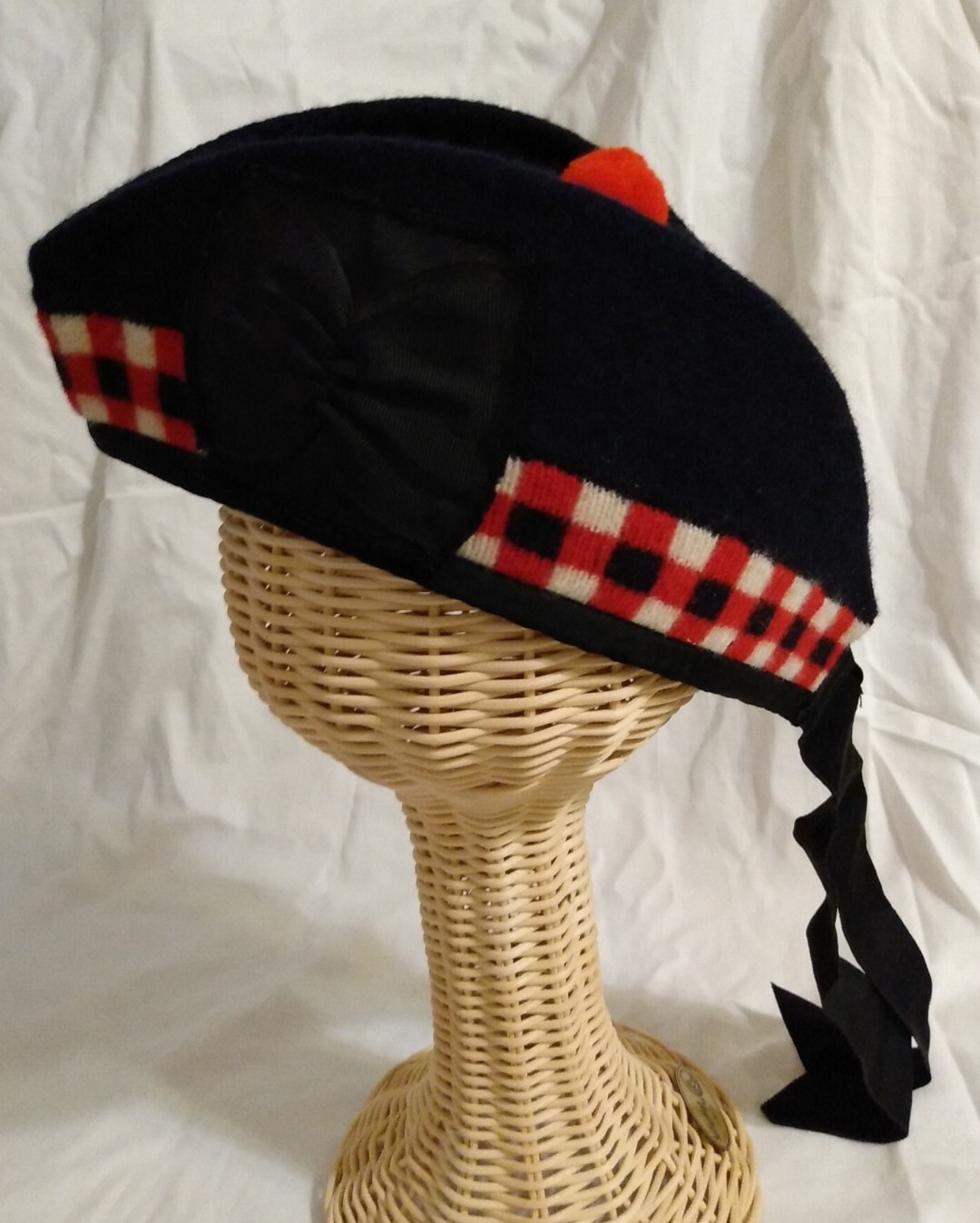 Vtg Authentic WOOL Scottish DRUMMER Glengarry Diced H… - Gem