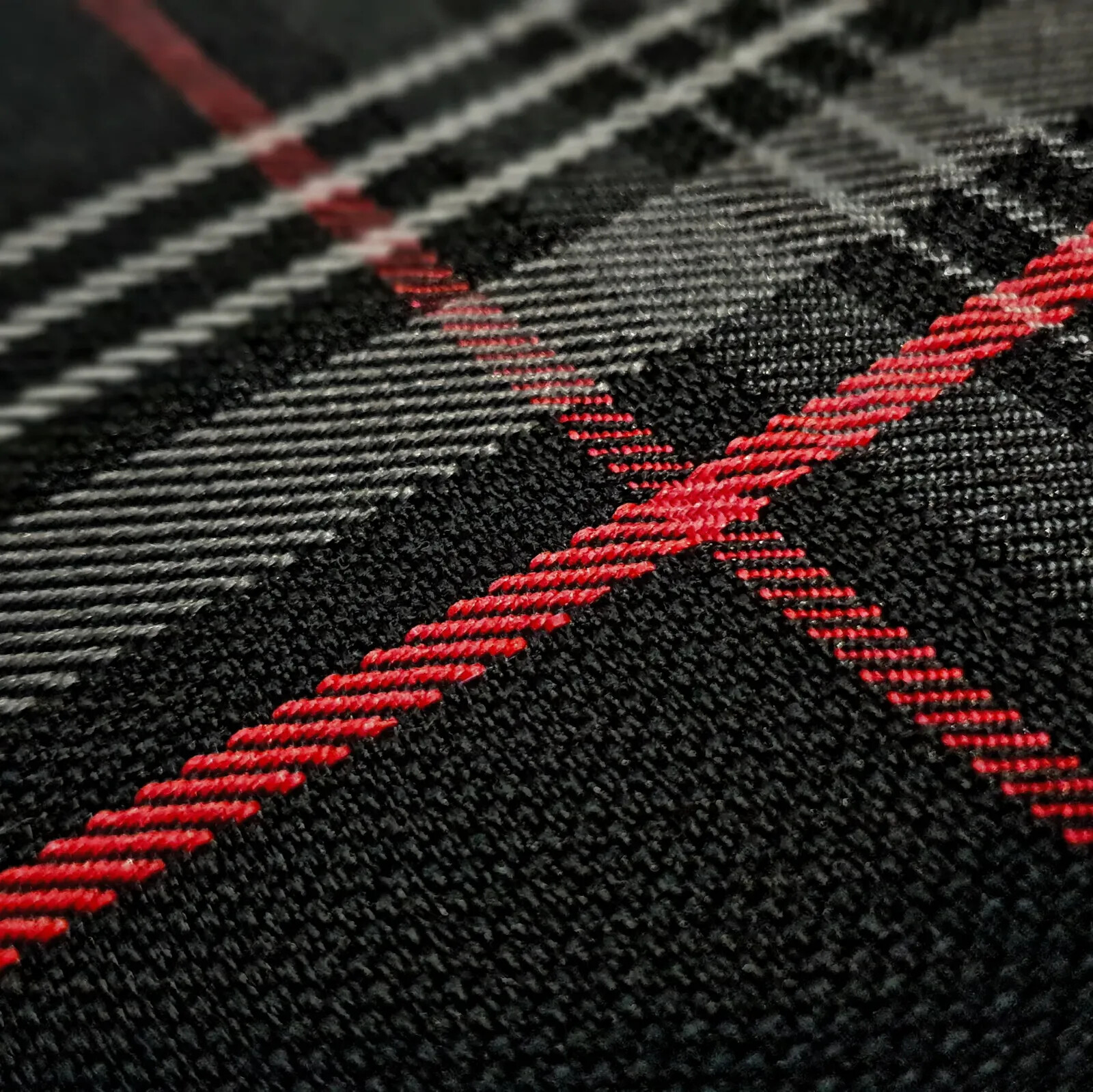 VW Golf GTi Tartan Upholstery Fabric Backed with 3mm Scrim Foam ...
