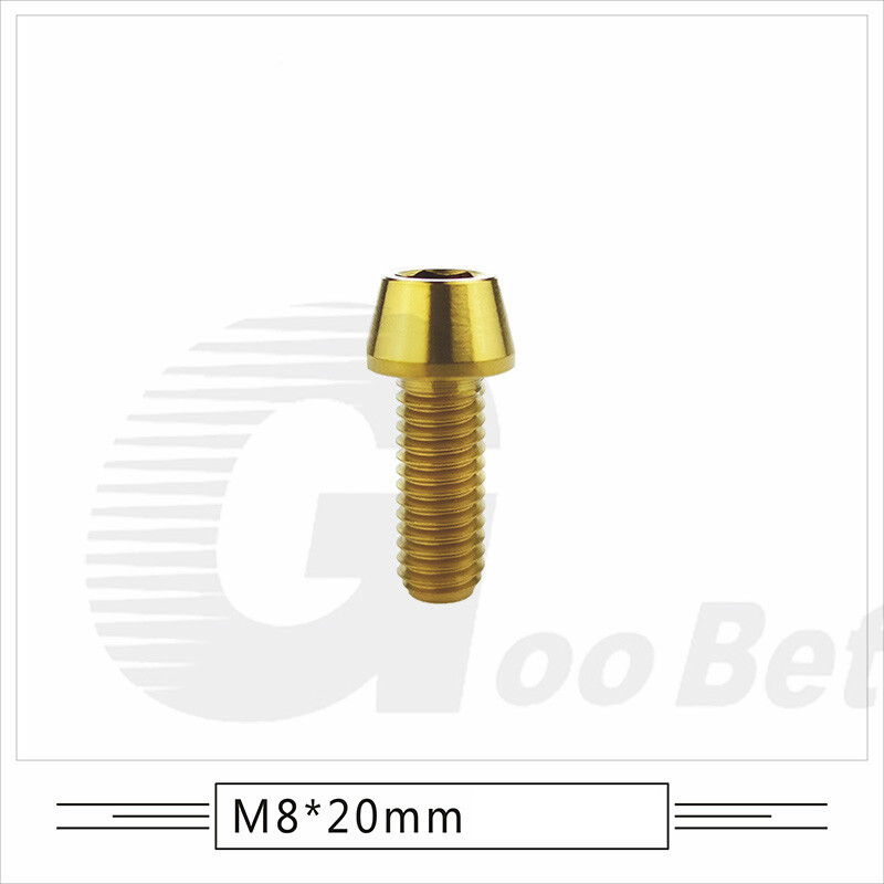 M8 Titanium Taper Cone Socket Allen Bolt 15 20 25 30 35 40 50mm Grade 5 ...