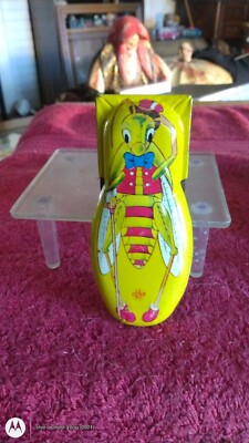 Large 4in. Tin Litho Cricket Clicker US Metal Toy Co. Bright Yellow | eBay