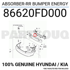 866122T000 Genuine HYUNDAI / Kia CVR RR Bumper LWR for sale online | eBay