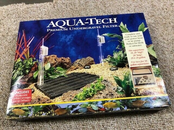 Aqua-tech Premium Undergravel Aquarium Filter for 20 Long 25 & 29 ...