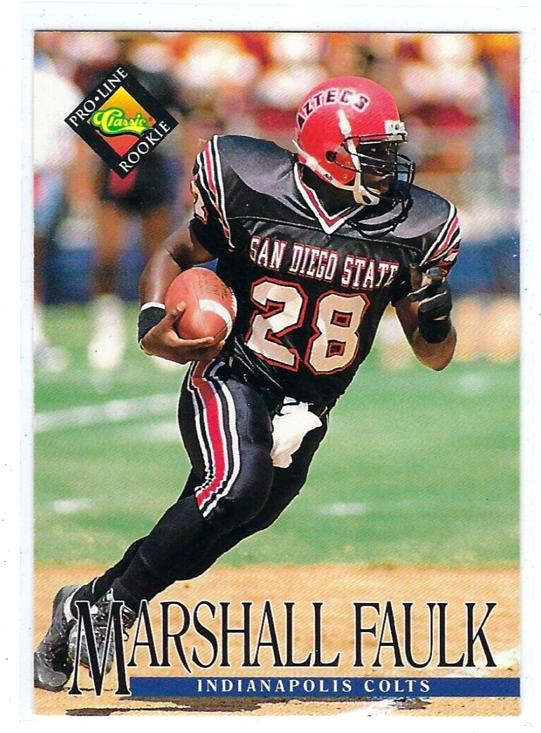 1994 Classic Pro-Line #329 - Marshall Faulk - Rookie - HOF - Indianapolis Colts | eBay