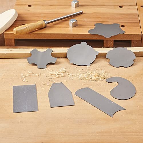 Pack Of 9 Multi-shape Cabinet Scraper For Woodworking (9, 1 Burnisher+ ...