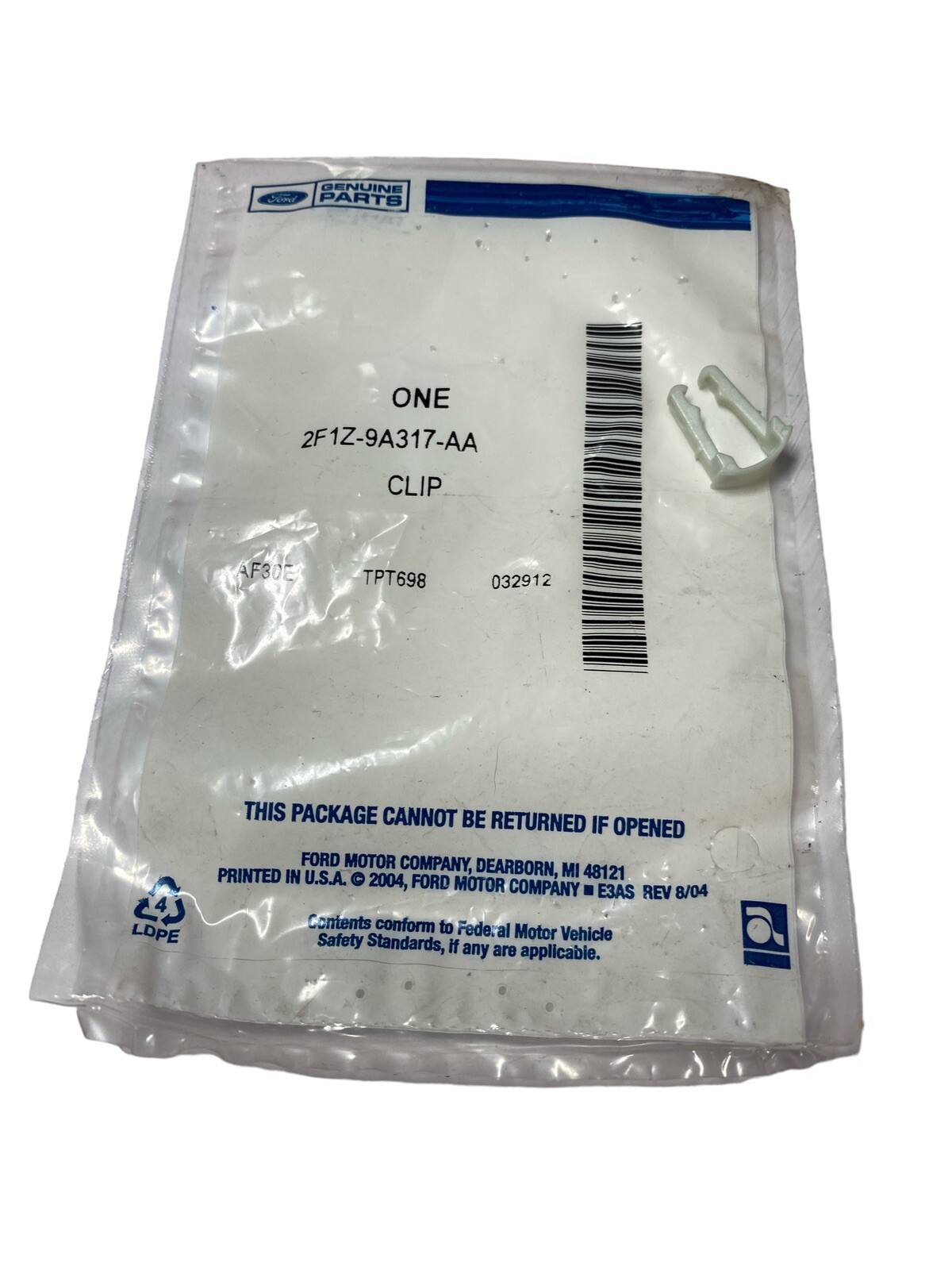 Genuine Ford 2F1Z-9A317-AA Fuel Line Retainer Clip | 1 x | OE | 2F1Z9A317AA