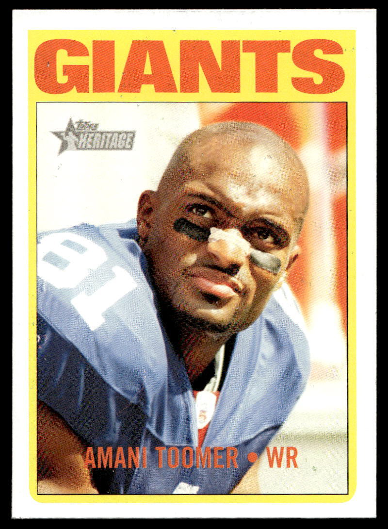 Amani Toomer 2005 Topps Heritage #193 New York Giants Football Card | eBay