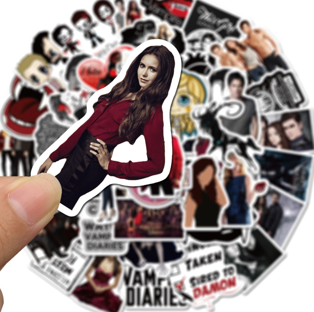 50pcs The Vampire Diaries USA TV Show Vinyl Decal Stickers Laptop ...