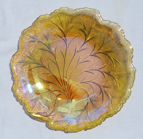 Vintage Indiana Glass Marigold Pebble Tree of Life Plate | eBay