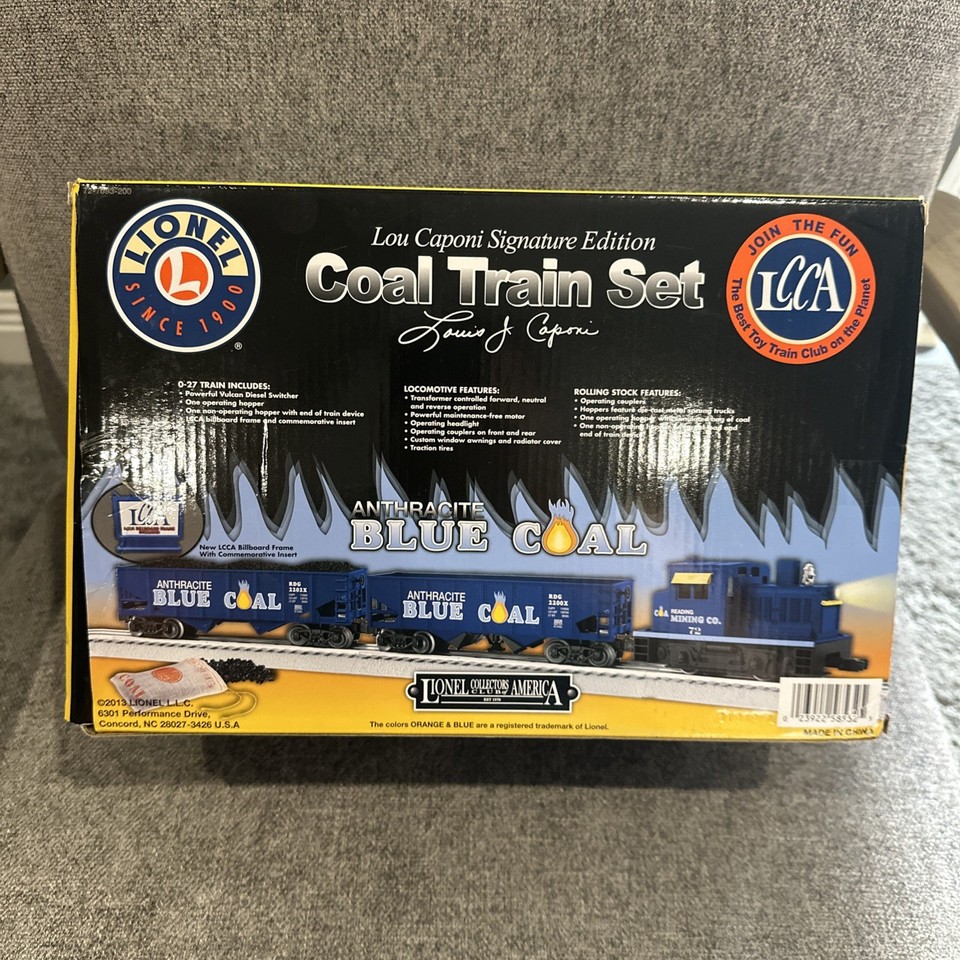Lionel 658532 Anthracite Blue Coal Train Set LOU CAPONI SIGNATURE ...