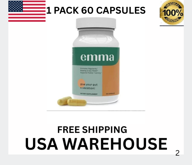 Emma 60 Capsule Improve Digestive Gut Health Clean Skin Boost ...