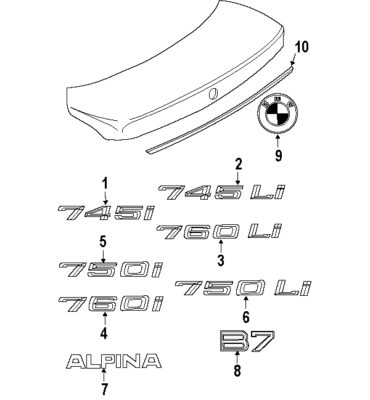 BMW 51147135356 GENUINE OEM EMBLEM | eBay