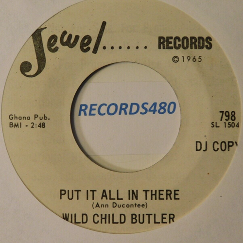 PROMO 45 Wild Child Butler "Put it all in There/My 40 Year Old Woman ...