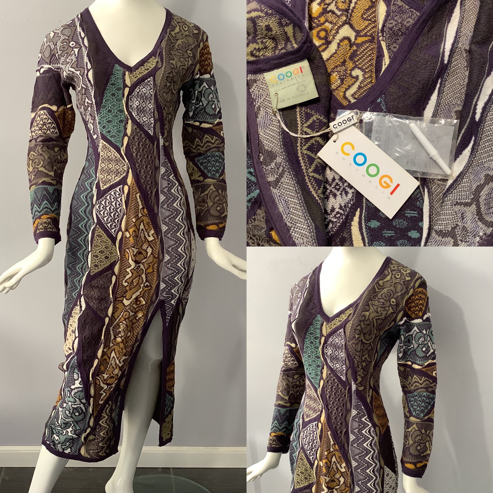 Vintage Coogi Australia Knit Dress Mint with Tags Att… - Gem