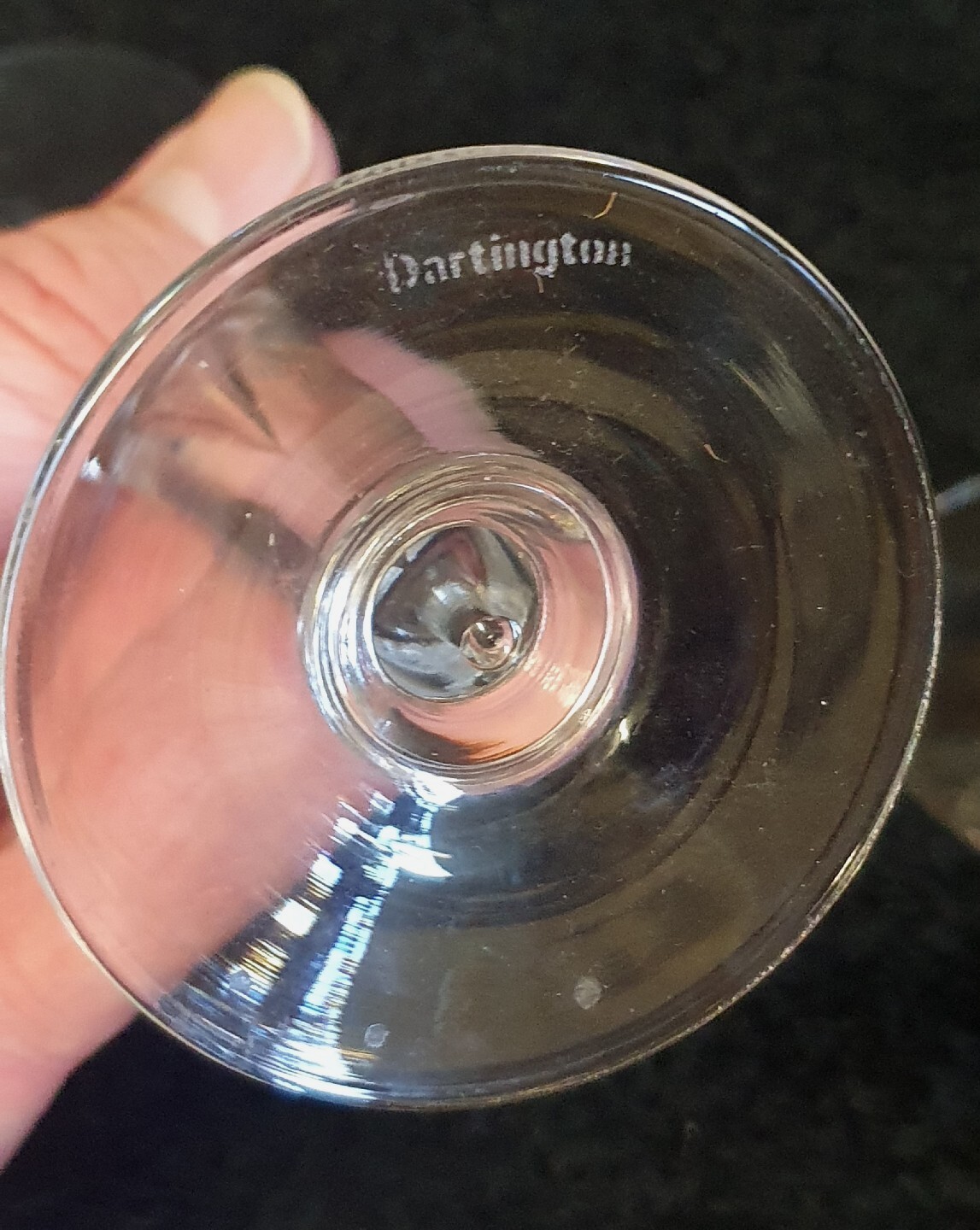 🔶️2 FRANK THROWER WINE GLASS DANISH MODERN CRYSTAL DARTINGTON SHARON ...