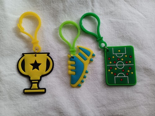 3 PCS Keyring Soccer Ball Key Chain Football Pendant Keychain Football ...