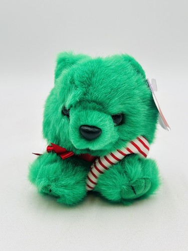SWIBCO PUFFKINS "JINGLES" PLUSH GREEN BEAR STUFFED TOY LIMITED EDITION ...