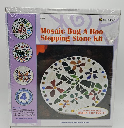 Mosaic Bug A Boo Stepping Stone Kit Diamond Tech Sealed Four Patterns ...