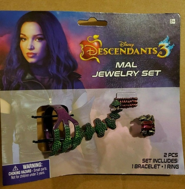 Descendants 3 Mal Jewelry Set 2 Pieces Dragon Ring Stone Bracelet for ...