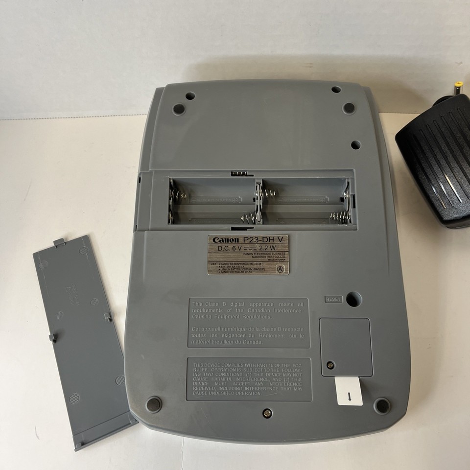 Canon P23-DH V 12 Digit Printing Calculator Adding Machine w/ Power ...